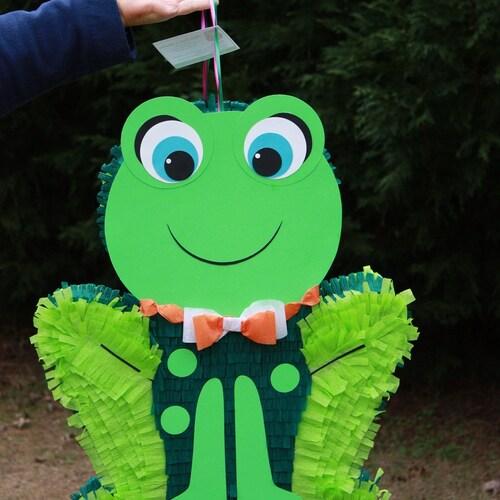 Frog Pinata. Party Decorations Supplies. Zoo Party - Etsy