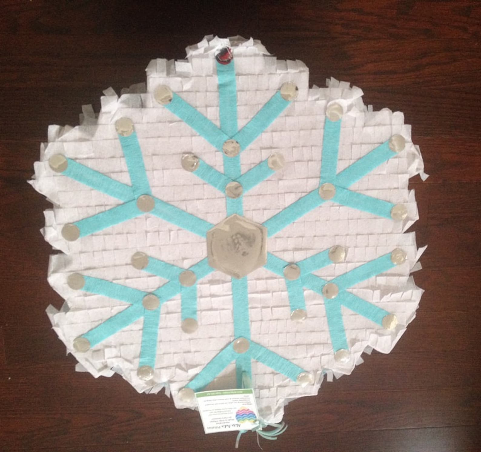 Snowflake Pinata. Large Custom Snowflake Pinata. Frozen - Etsy