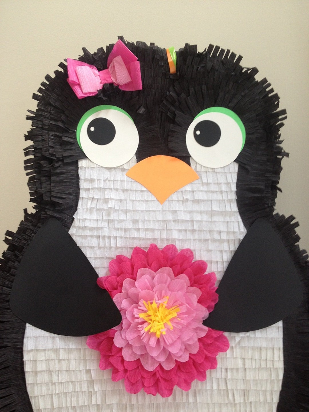 Girl Penguin Pinata. Medium Size Customizable Penguin Pinata. - Etsy