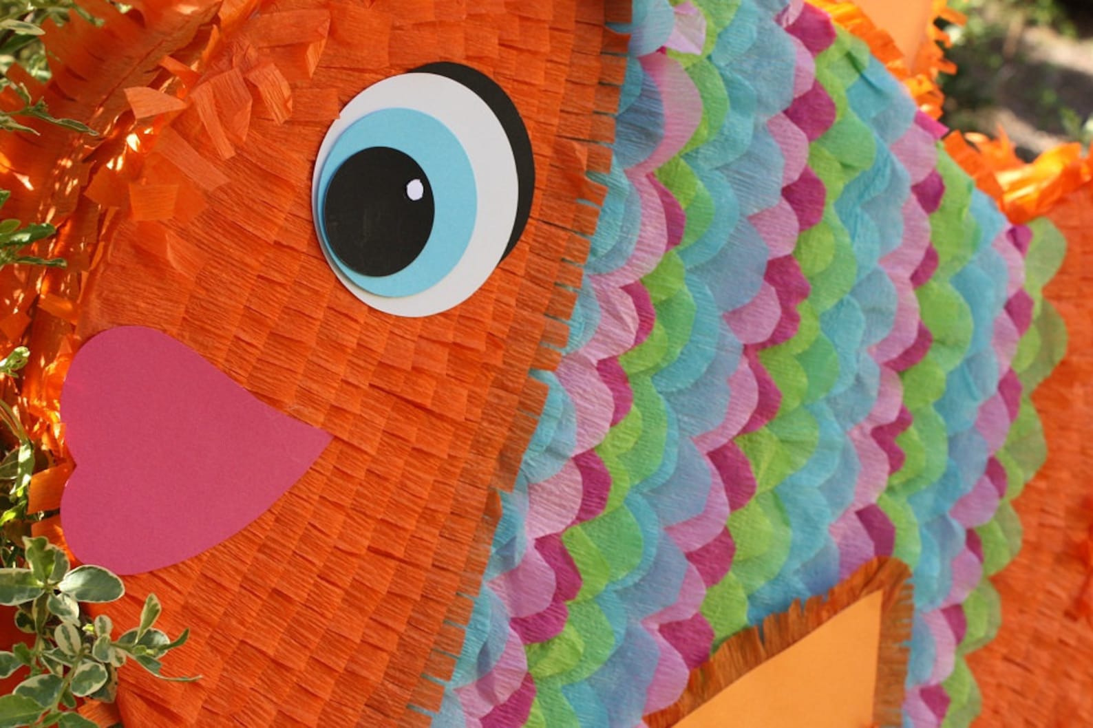 Fish Pinata. Orange Fish Pinata. Rainbow Fish Pinata | Etsy