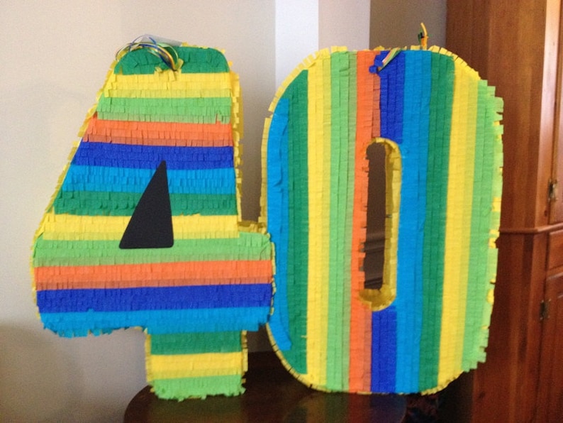 40 Large Number Pinatas. Custom Pinata. Any Number Pinata. - Etsy