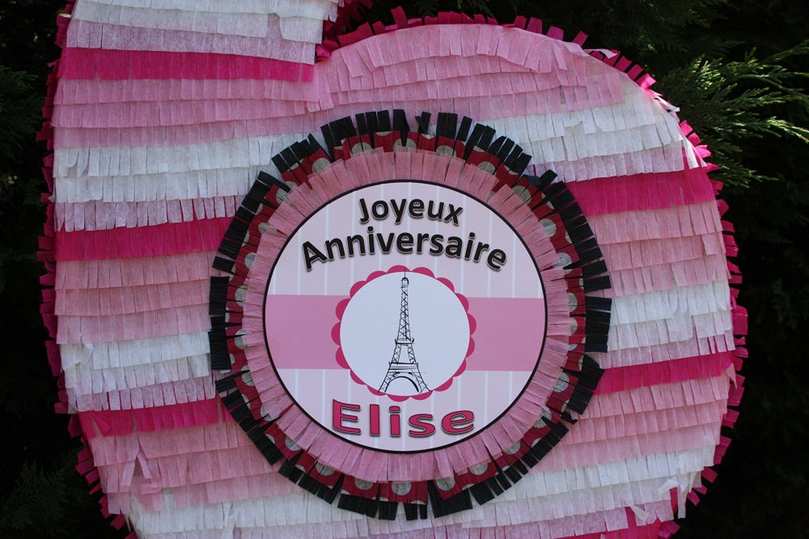 Large Number Six Pinata - Customizable - Paris Theme Birthday Pinata - Etsy