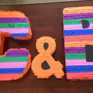 Medium Letter Pinatas Custom Letter Pinatas - Etsy