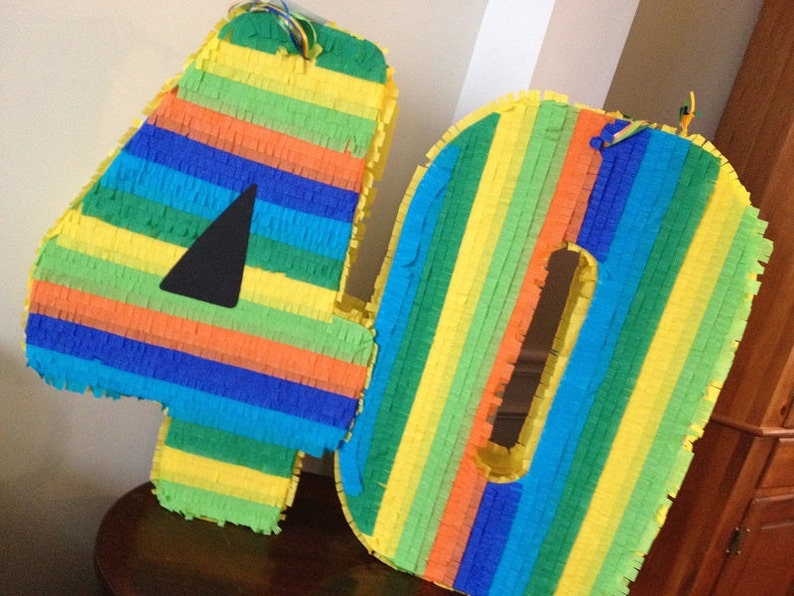 40 Large Number Pinatas. Custom Pinata. Any Number Pinata. - Etsy