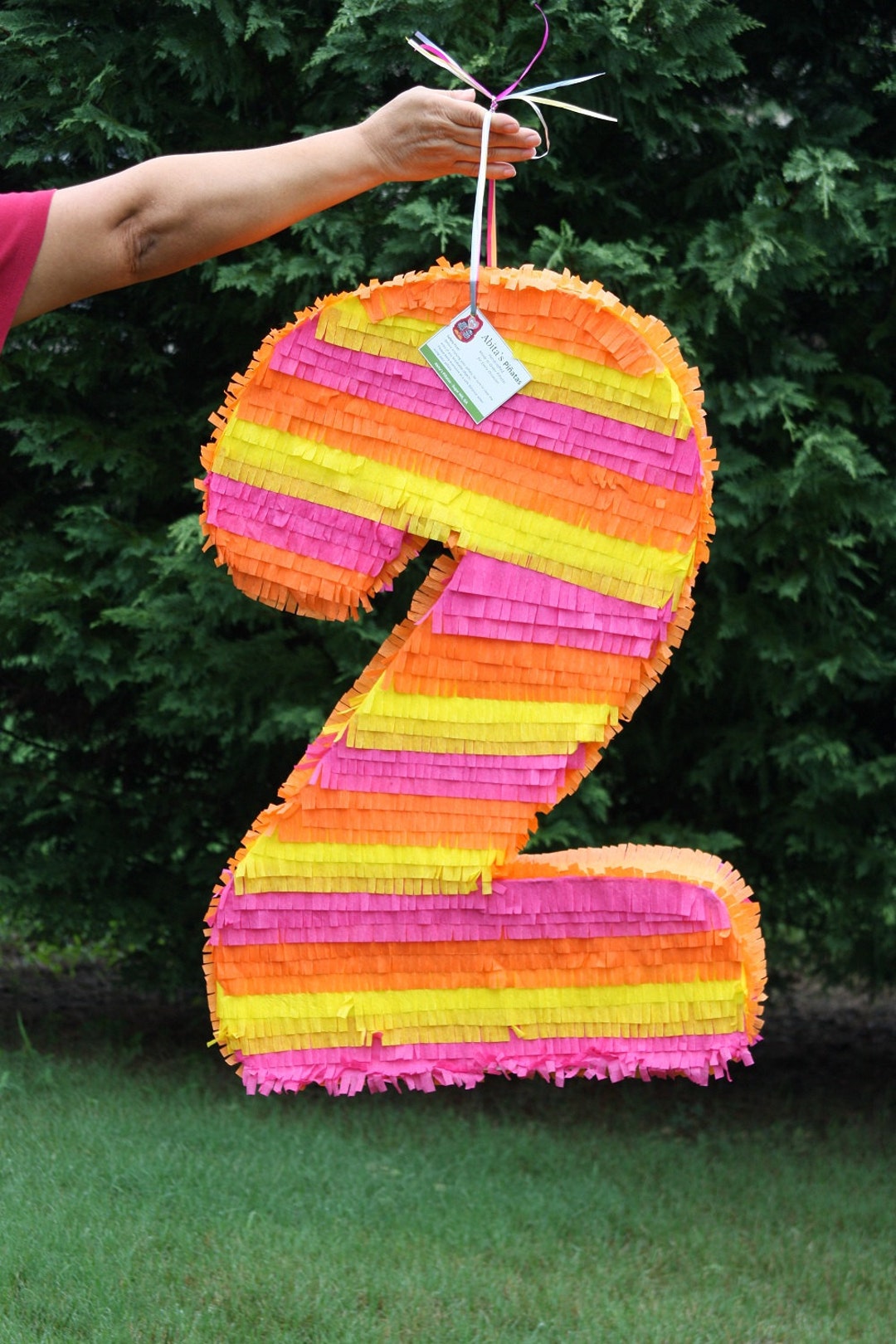 Number Two Pinata Large Number 2 Pinata Custom Pinata - Etsy