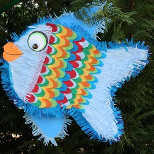 Fish Pinata. Blue Fish Pinata. Colorful Fish - Etsy