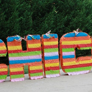 Medium Letter Pinatas - Custom Letter Pinatas - Etsy
