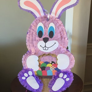 Purple Bunny Pinata - Etsy