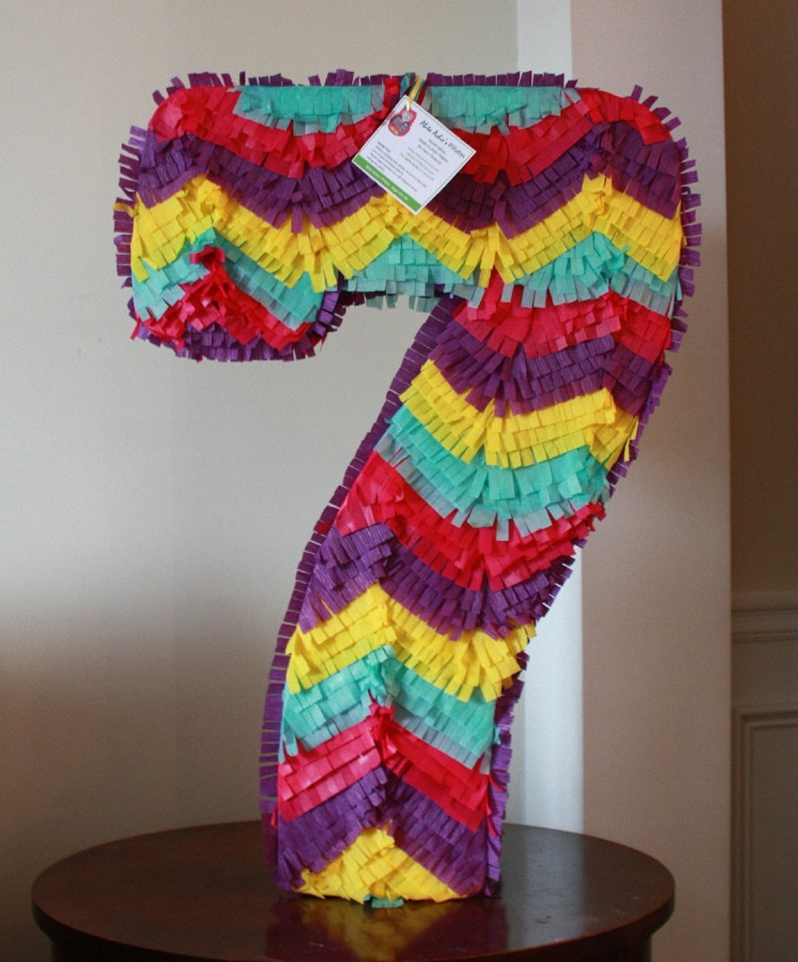 Number Seven Pinata Large Number 7 Pinata Custom Pinata - Etsy