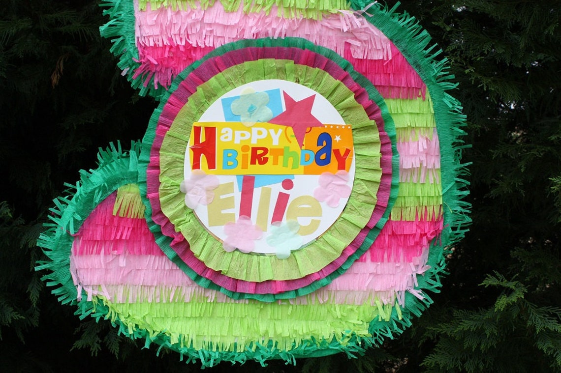 Large Number Three Pinata Customizable. Custom Pinata. | Etsy