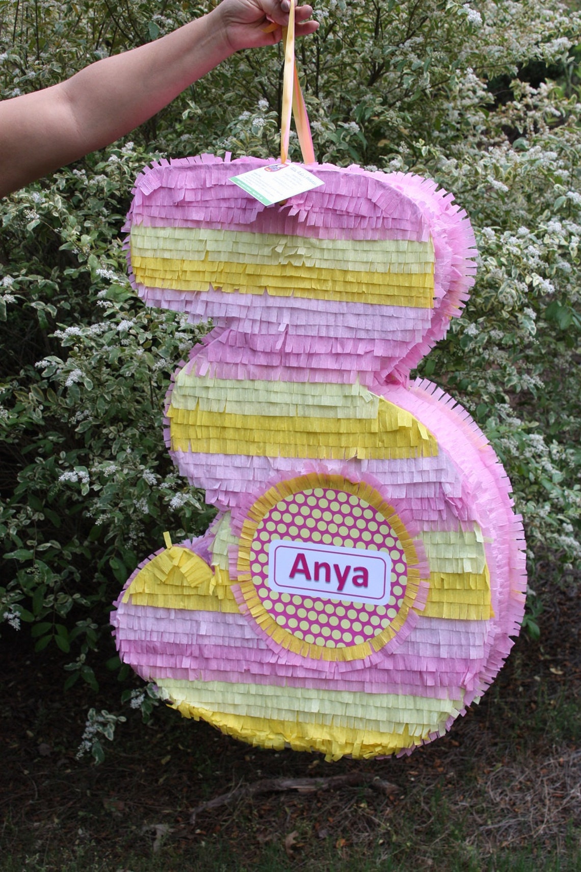 Large Number Three Pinata Customizable. Custom Pinata. | Etsy