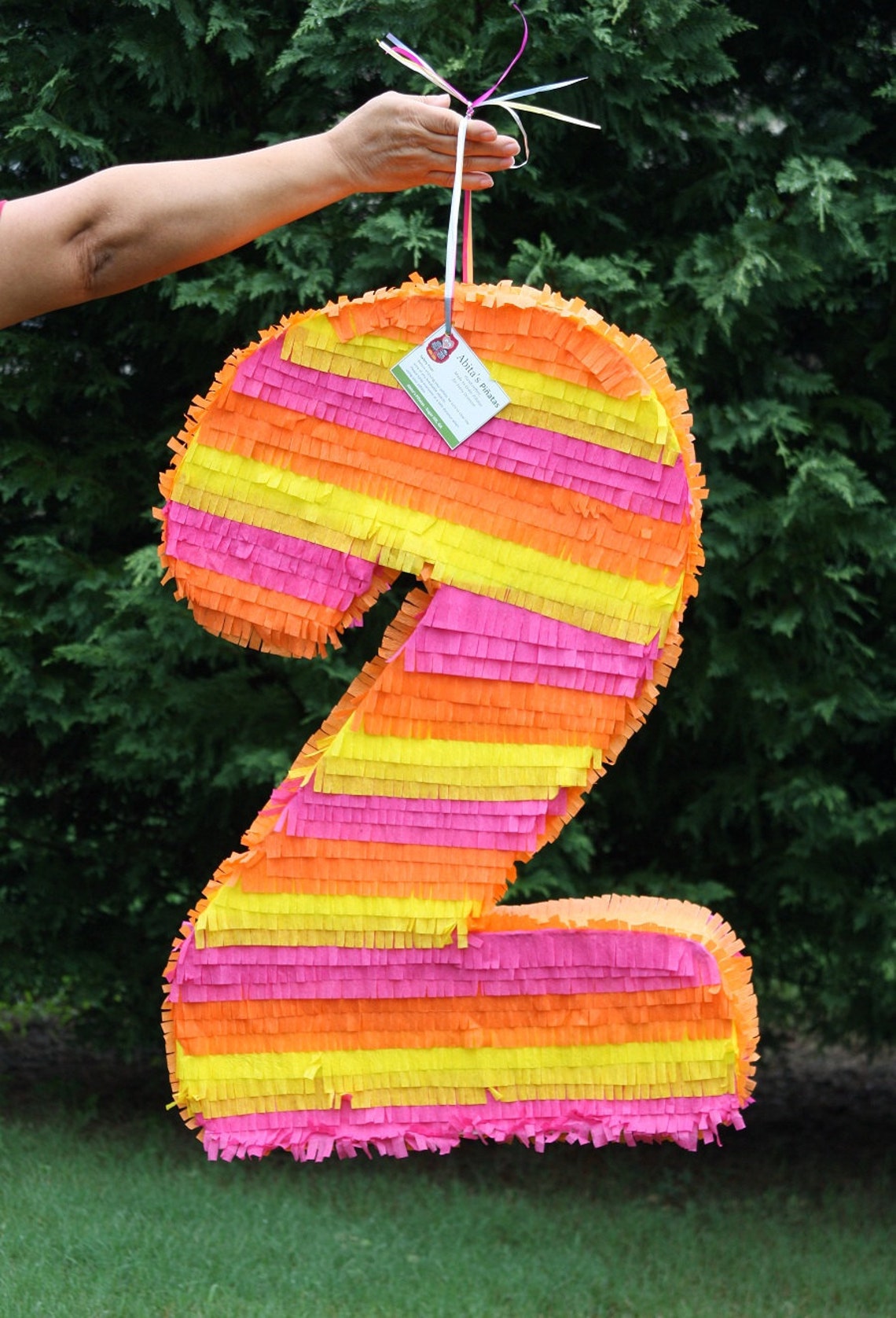 Number Two Pinata Large Number 2 Pinata Custom Pinata - Etsy
