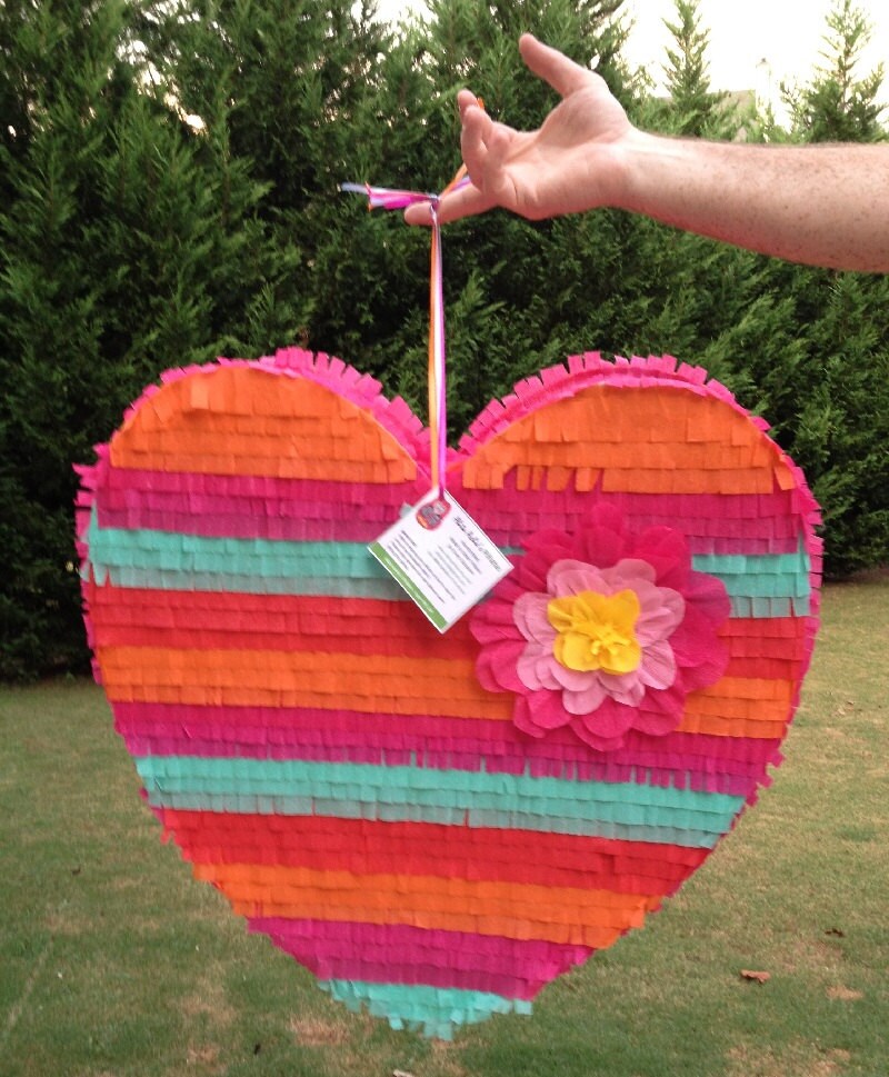 Heart Pinata. Large Heart Pinata. Wedding Decor. Bridal Shower - Etsy