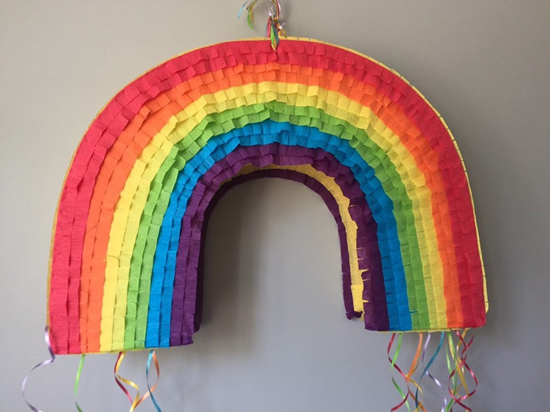 Rainbow Pinata. Large Custom Rainbow Pinata. - Etsy