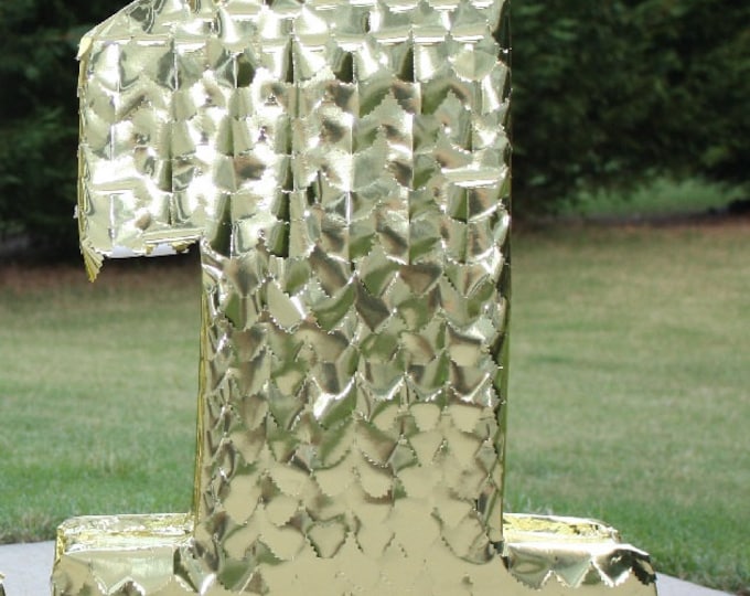 Gold Number Pinata. Custom Pinata. Large Number Pinata - Etsy