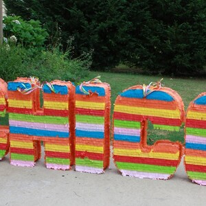 Medium Letter Pinatas - Custom Letter Pinatas - Etsy
