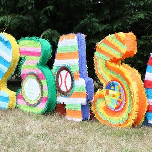 Large Customizable Number Pinata - Etsy