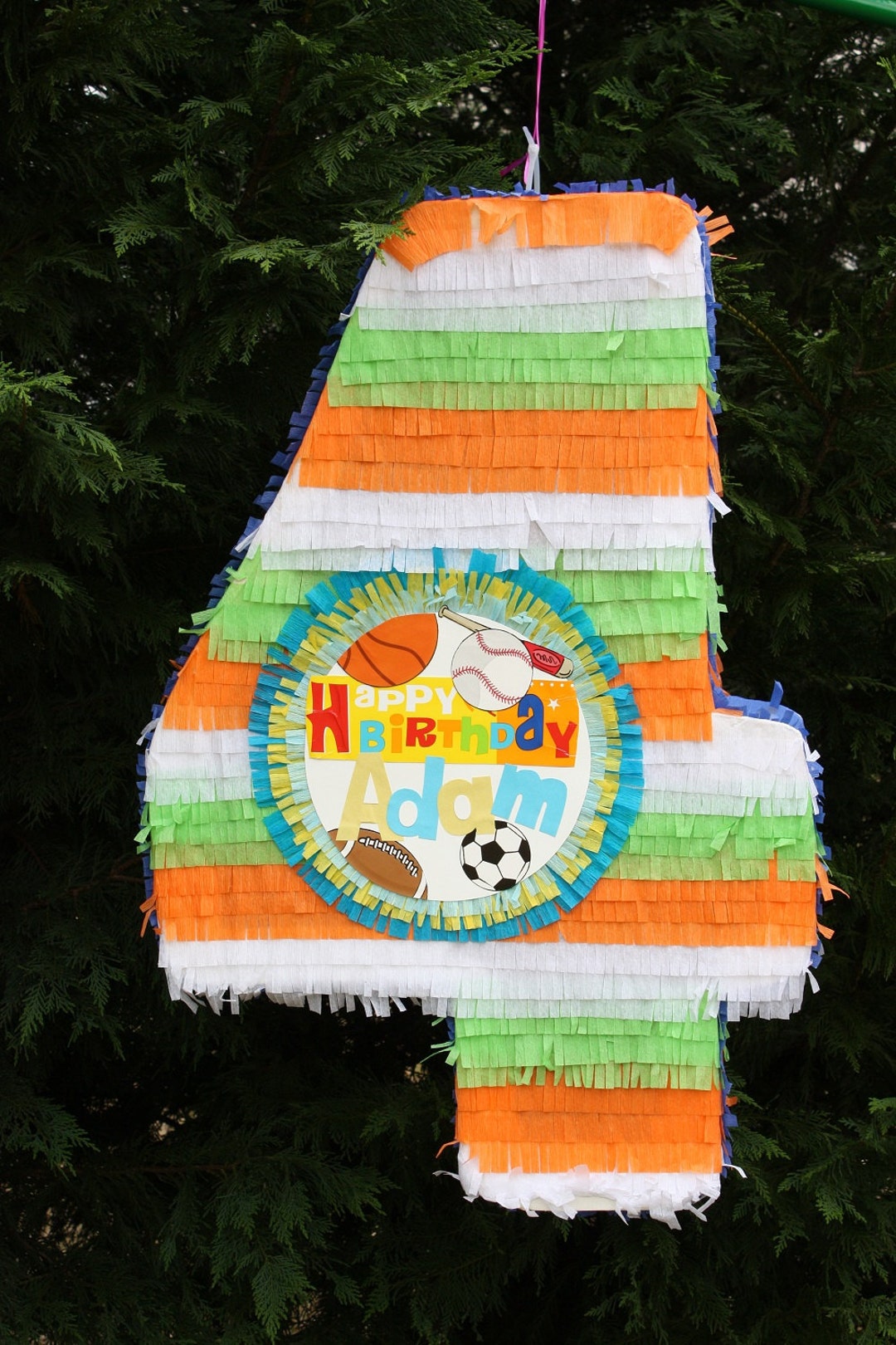 Large Number Four Pinata Customizable. Numero Cuatro Pinata - Etsy