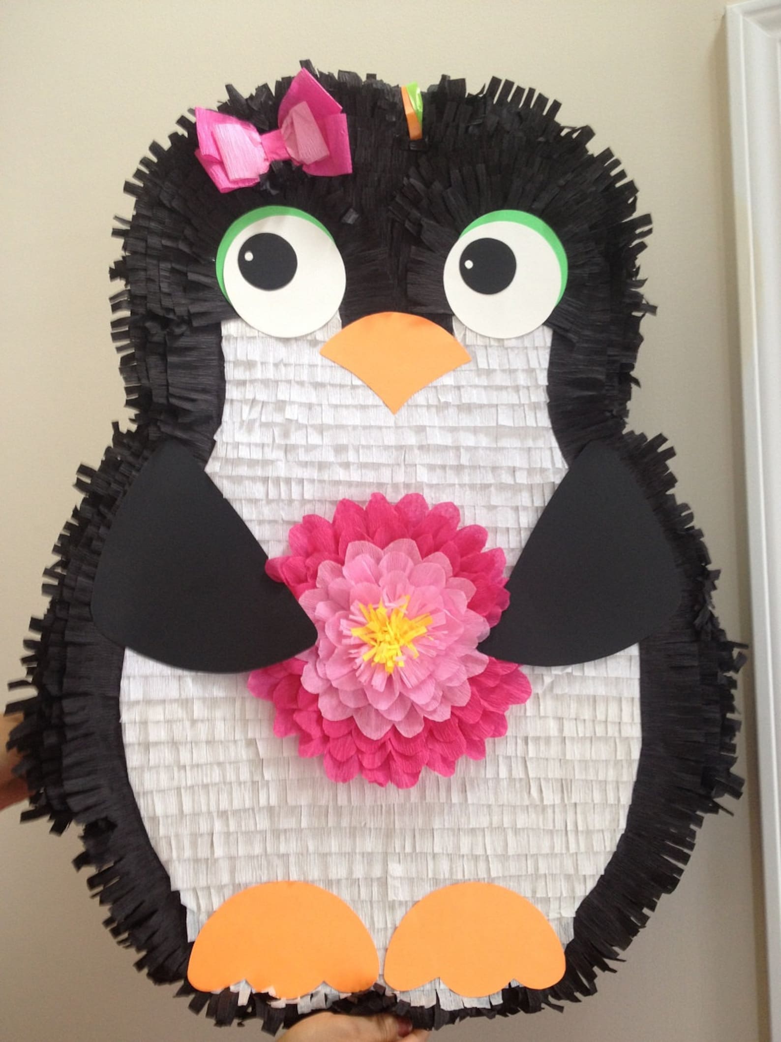 Girl Penguin Pinata. Medium Size Customizable Penguin Pinata. | Etsy