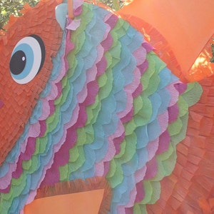 Fish Pinata. Orange Fish Pinata. Rainbow Fish Pinata - Etsy
