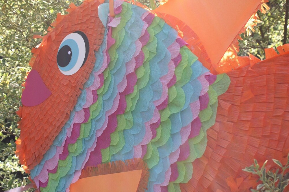 Fish Pinata. Orange Fish Pinata. Rainbow Fish Pinata - Etsy