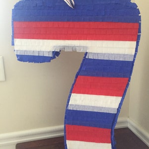 Number Seven Pinata - Large Number 7 Pinata - Custom Pinata - Etsy