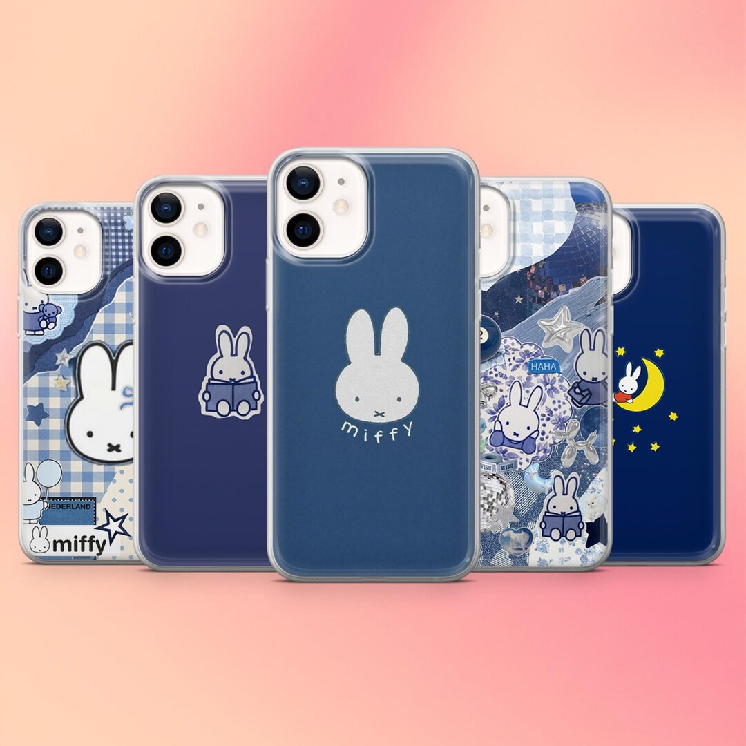 Miffy Phone Case Blue Cute Cartoon Cover for iPhone 17, 17pro, 16 ...