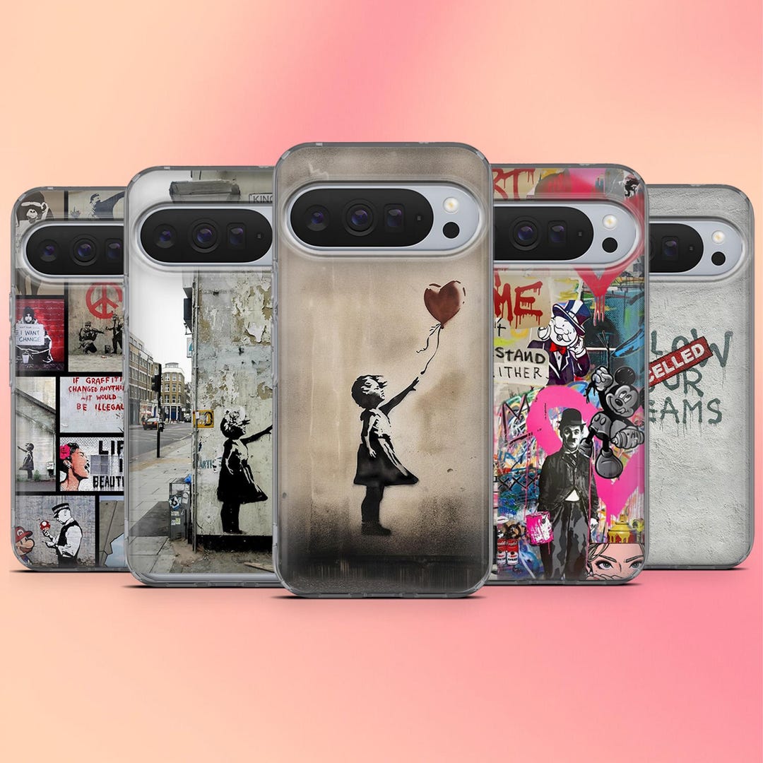 Banksy Art Phone Case Graffiti Mistic Cover for Pixel 10, 10pro, 10pro ...