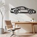 High-performance Sport Coupe Metal Wall Art – Rotating Wheel Automotive ...