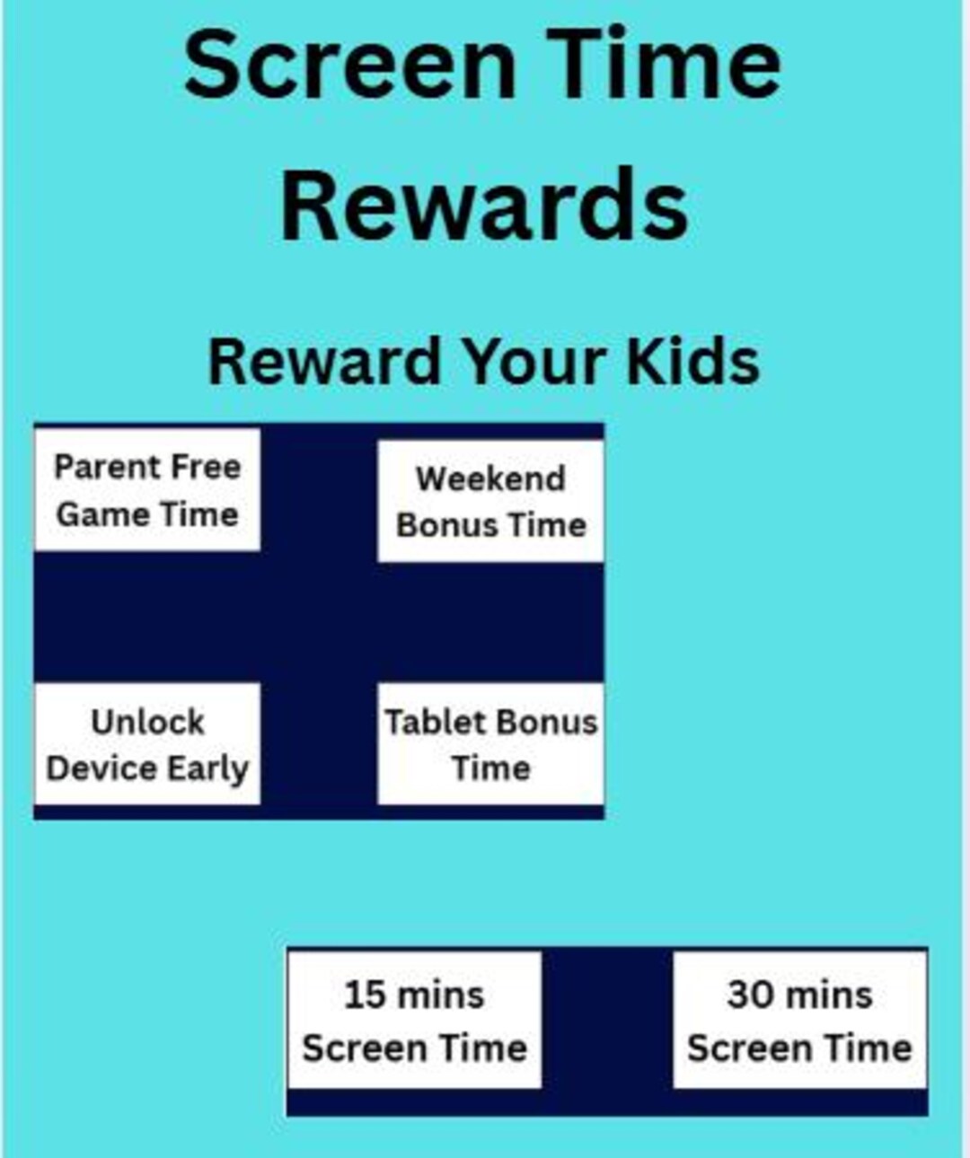 Gamer Screen Time Coupons | Kids Reward Tickets | Printable Digital ...