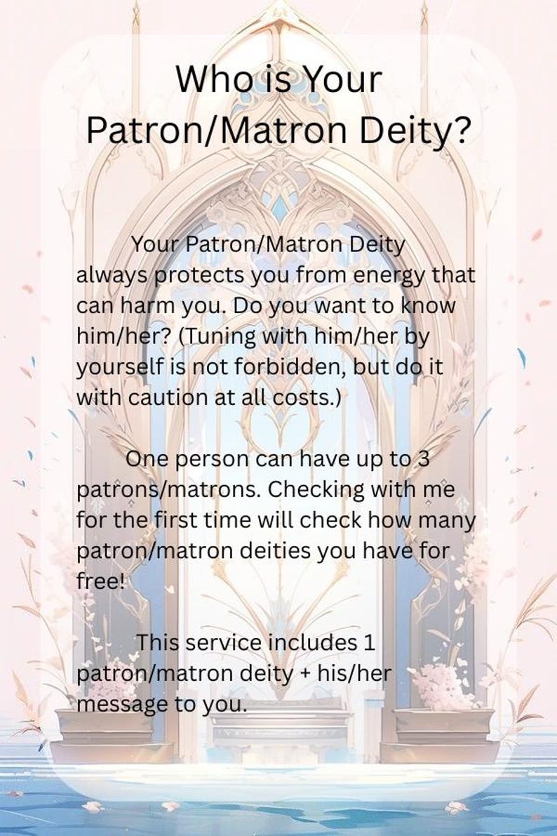 Who is Your Patron/matron Deity? - Etsy