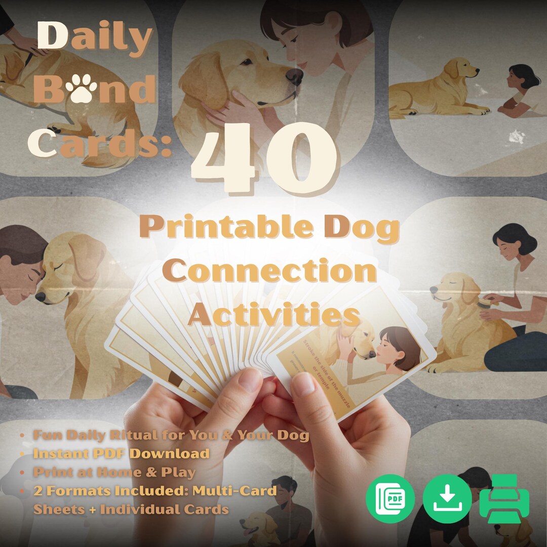 40 Dog Bonding Activities | Build Trust & Deepen Connection | Printable ...