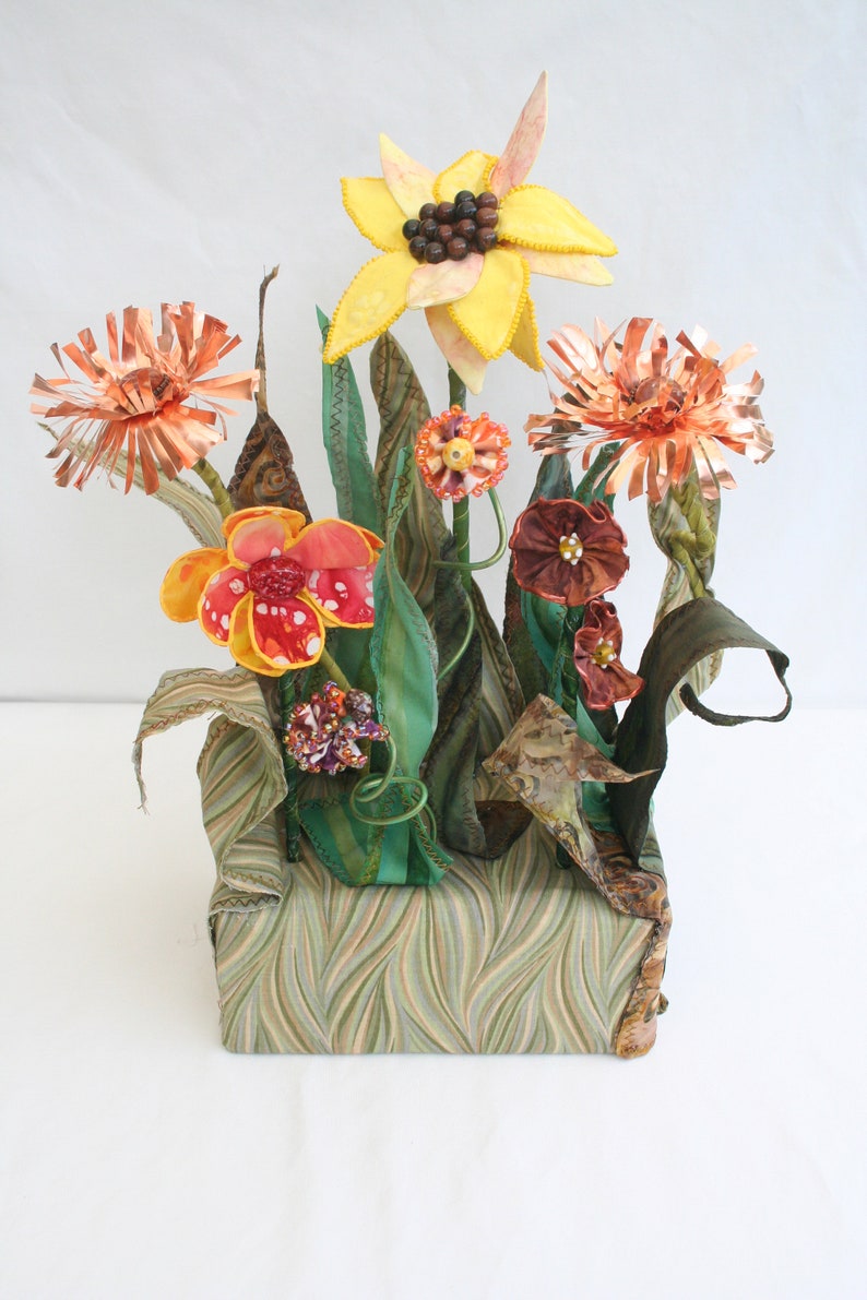 Fiber Art Flower Sculpture Unique Home Decor Wedding - Etsy