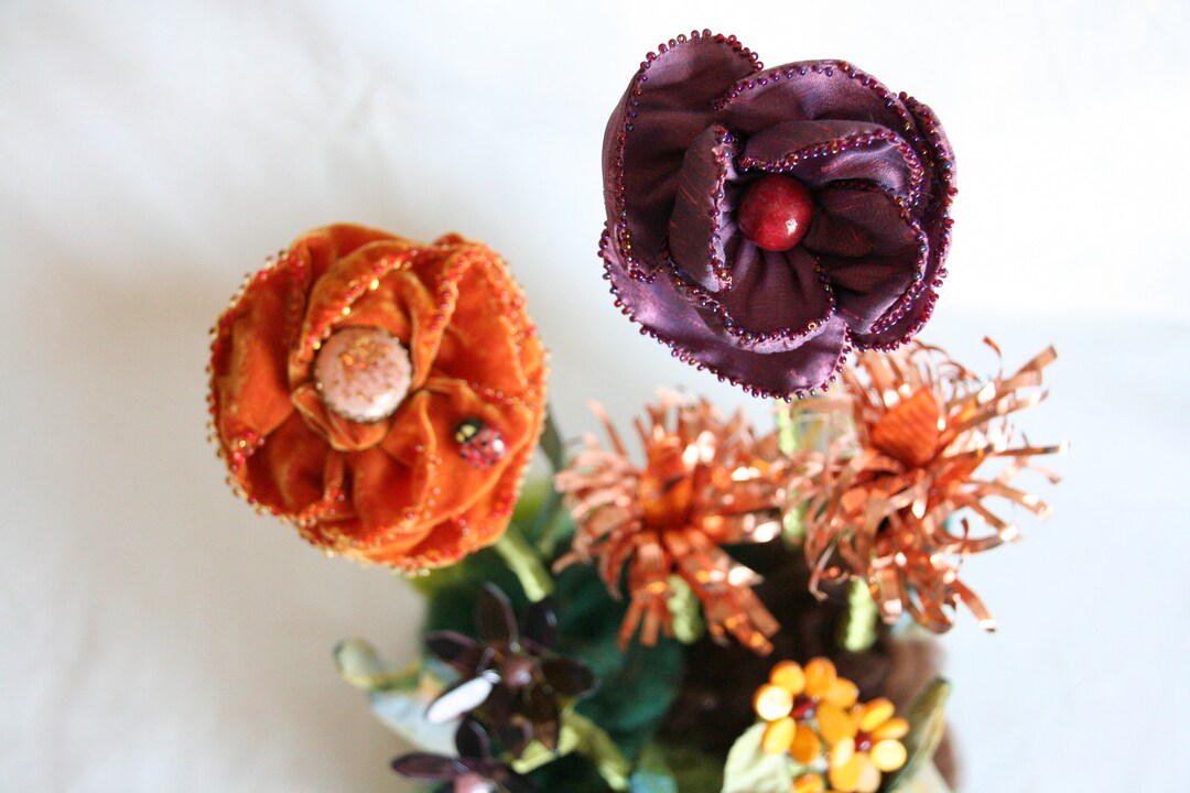 Fiber Art Wildflower Sculpture, Whimsical Home, Unique Wedding ...