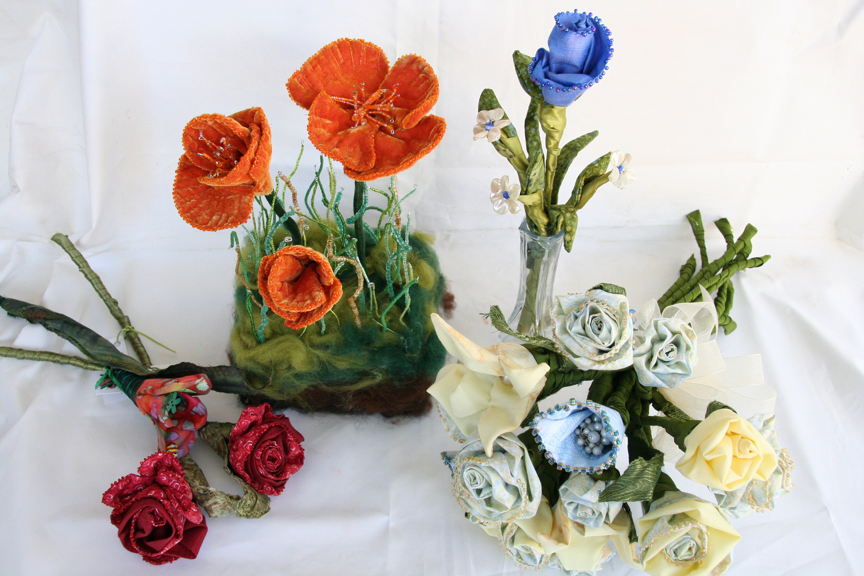 Fiber Art Flower Sculpture Unique Home Decor Wedding | Etsy