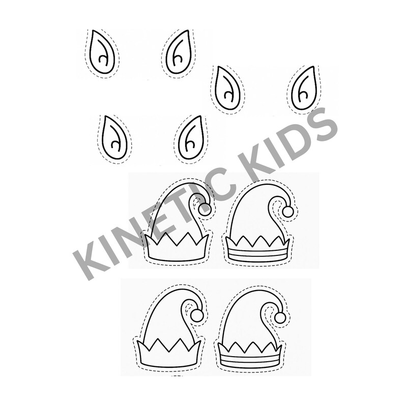 Build-an-elf Printable Kit – DIY Christmas Elf Coloring Pages (digital ...