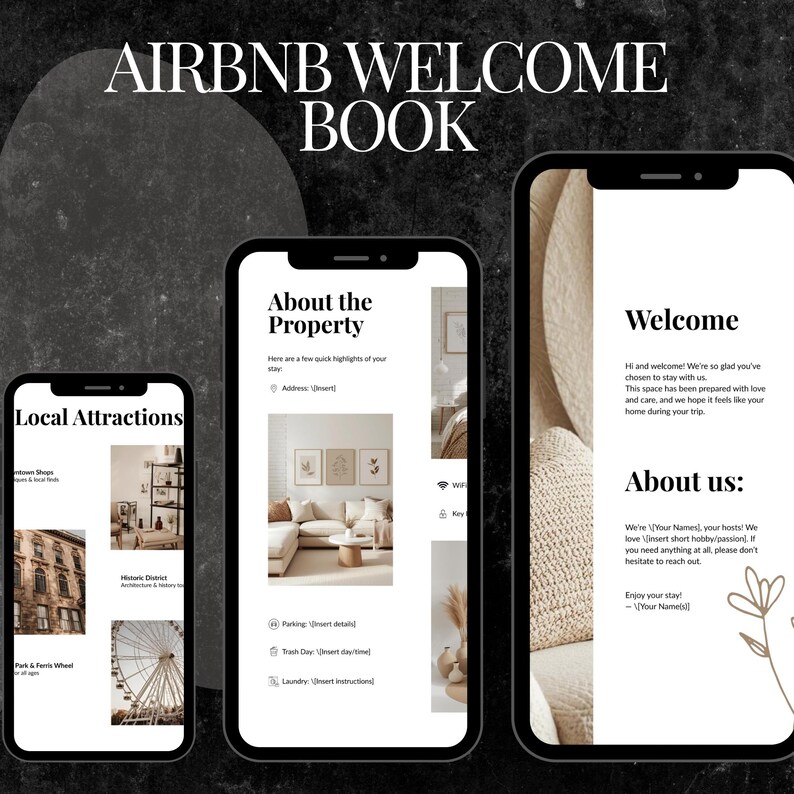2026 Printable Airbnb Welcome Guide Canva Template Host Bundle Kit ...