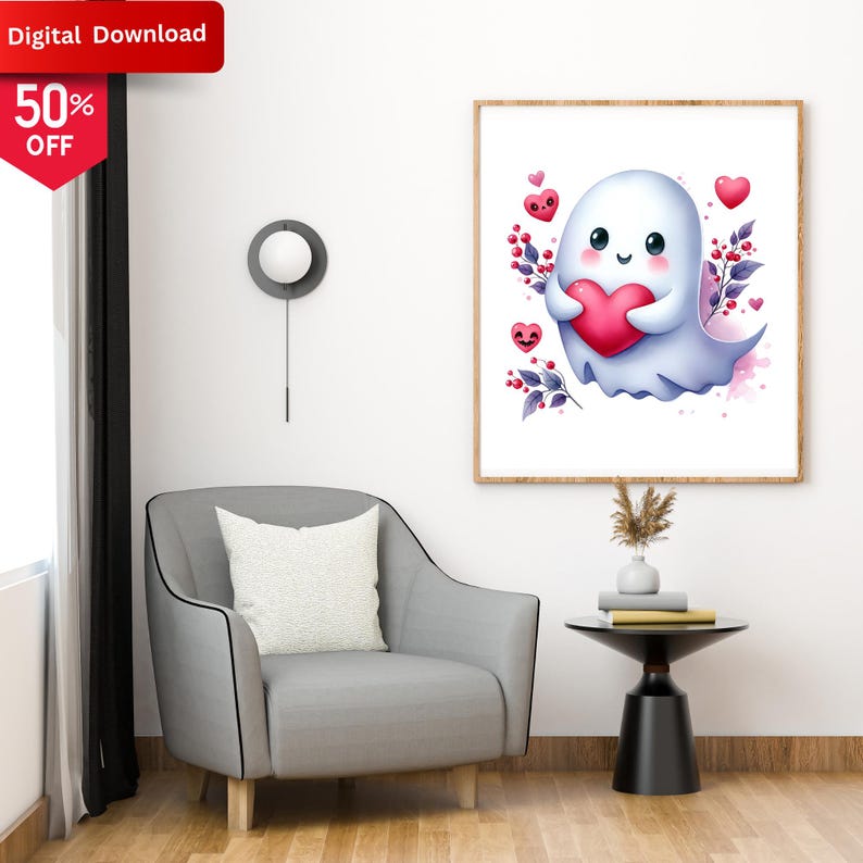 Boo Spooky Cute Valentines Day Ghost Png Sublimation Design, Spooky Boo ...