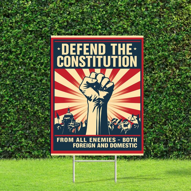 Rejecting Kings Since 1776 Yard Sign, Political Protest Art (digital ...