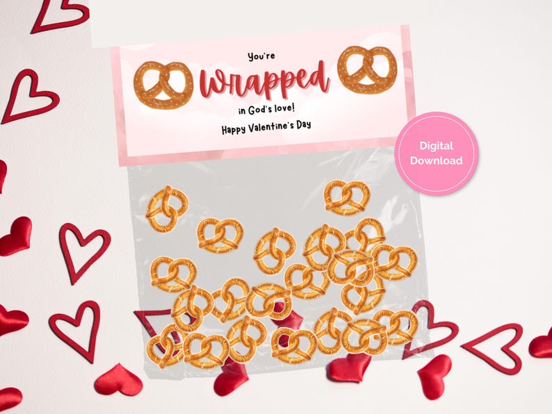 Christian Valentine's Day Treat Bag Toppers, Printable Catholic School ...