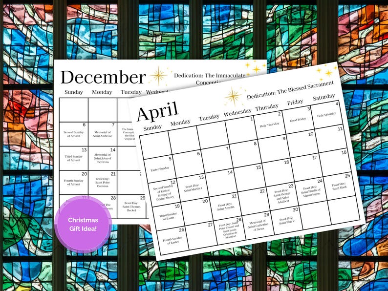 2026 Printable Catholic Liturgical Year Calendar (digital Download) - Etsy