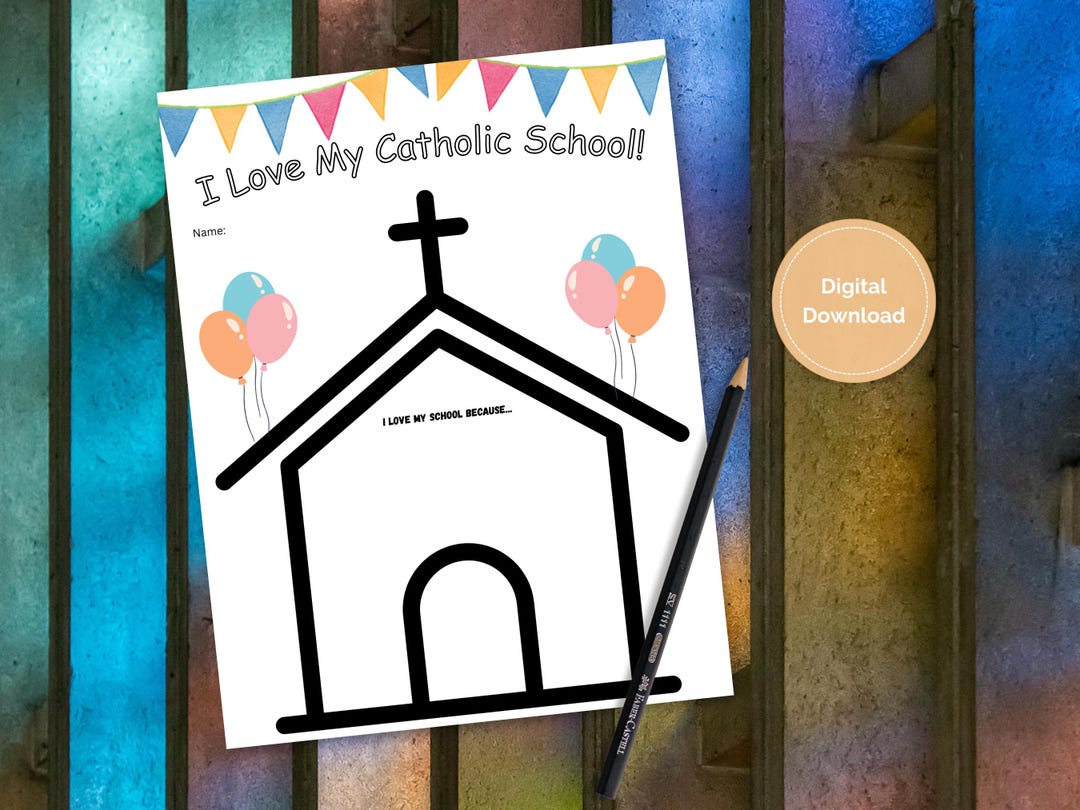 Catholic Schools Week Activity, Kids Catholic Schools Week Craft ...