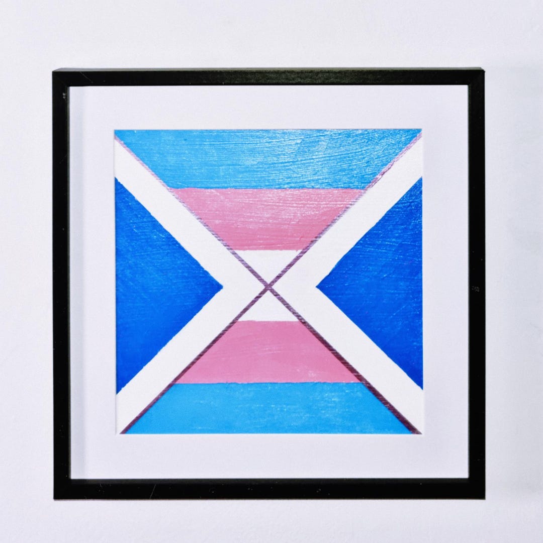 Transcend Scotland - Pride & Saltire Flag Art - Etsy