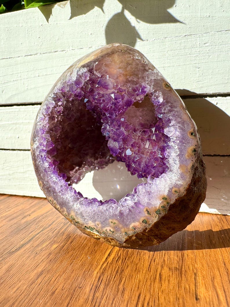 Uruguayan Amethyst Geode — 92 X 85 Mm | Open Portal Formation - Etsy