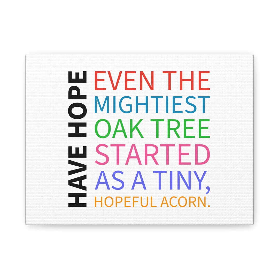 Have Hope White Canvas Wall Art - Etsy