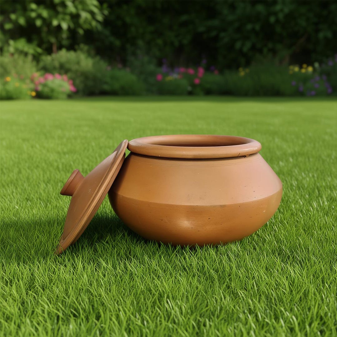 Indian Clay Cooking Pot 2.5L | Unglazed Terracotta Cookware | Bpa-lead ...