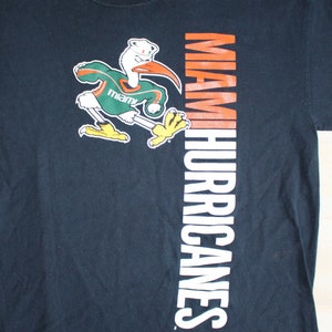 Vintage 90s Miami Hurricanes Graphic T-shirt, College Football Tee - Etsy