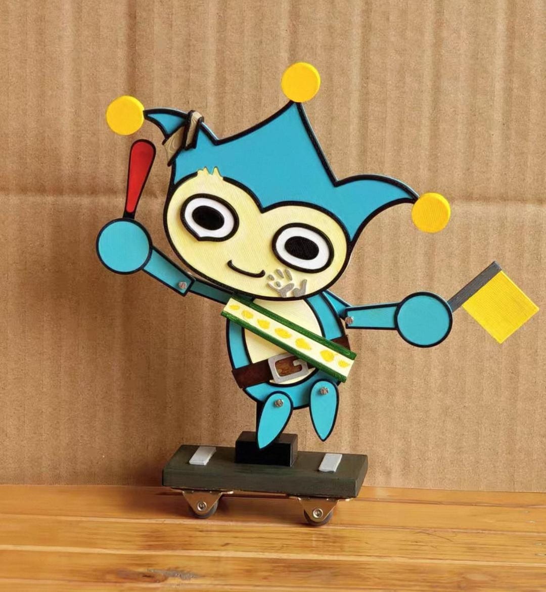 Ace Attorney Blue Badger 3D Printed Statue, Ace Attorney Fans ...
