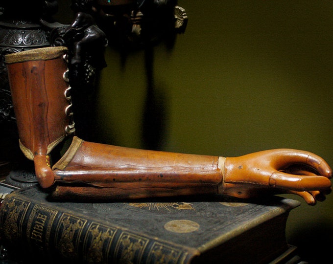 Antique Leather Prosthetic Arm - Etsy