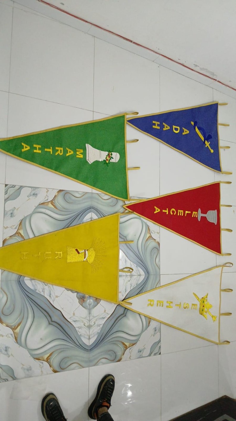 Handmade OES Officer Station Banners – Five Heroines Pennant Set - Etsy